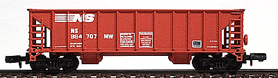 Walthers - Ballast Hopper - Ready to Run - Norfolk Southern - 932-8707