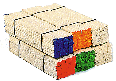Railstuff - Banded Lumber Stack - Red Ends pkg(2) - 506-130