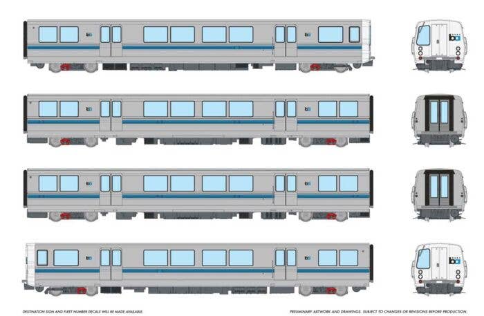Rapido - BART Legacy C-B-B-C Train-Only Set - Standard DC - Bay Area ...