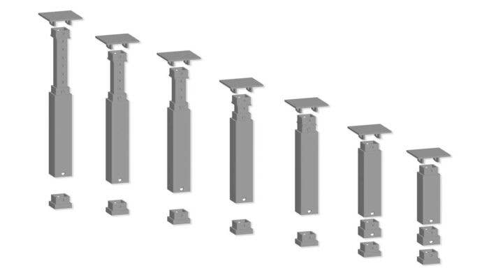 Noch - Base Plate Pier/Pillar Roadbed Support Incline Set - Easy-Track ...