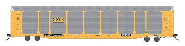 Intermount - Bi-Level Auto Rack - Ready to Run - CSX TTX (yellow, black ...