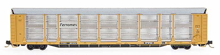 Red Caboos - Bi-Level Enclosed Auto Rack - Ready to Run - Ferromex w ...