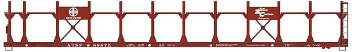 Accurail - Bi-Level Open Auto Rack - Kit - Santa Fe #88875 (red, white ...