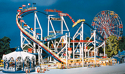 Faller - Big Dipper Roller Coaster - Working Model (Plastic Kit) - 272-451