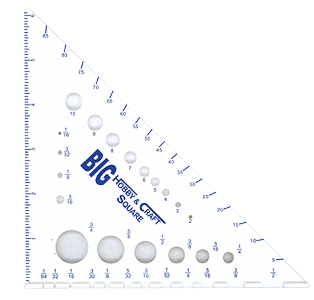 Midwest - Big Hobby & Craft Square - Features Ruler, Strip ...
