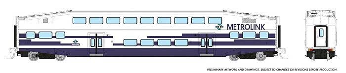Rapido - Bilevel Commuter Coach - Ready to Run - Metrolink (As ...