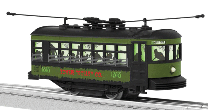 Lionel - Birney Trolley - Conventional 3-Rail - Zombie Trolley #1313 ...