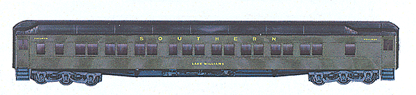 Laser-Art - Blueprint Series 10-1-2 Pullman Sleeper - Plastic Kit - Southern "Lake Williams ...