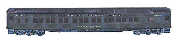 Laser-Art - Blueprint Series 10-1-2 Pullman Sleeper - Plastic Kit - Atlantic Coast Line "Lake ...