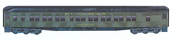 Laser-Art - Blueprint Series 10-1-2 Pullman Sleeper - Plastic Kit - Illinois Central "Lake ...