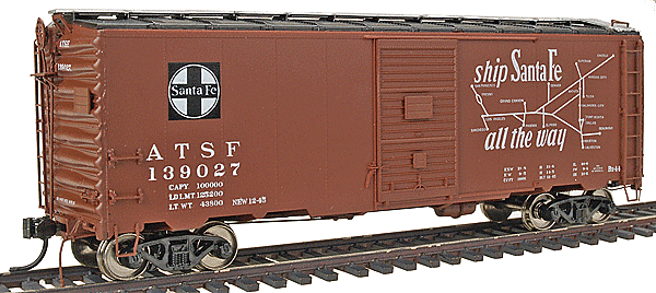 Laser-Art - Blueprint Series 40' AAR Postwar Boxcar w/6' Door ...