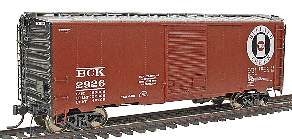 Laser-Art - Blueprint Series 40' AAR Postwar Boxcar w/7' Door ...
