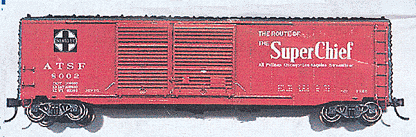 Laser-Art - Blueprint Series 50' AAR Double-Door Boxcar - Santa Fe ...