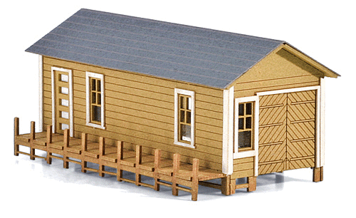 MicroTrain - Boat House - Kit (Laser-Cut Wood) - 489-49990925