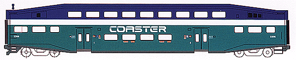 Athearn - Bombardier Bi-Level Commuter Cab Car - Coaster (San Diego ...