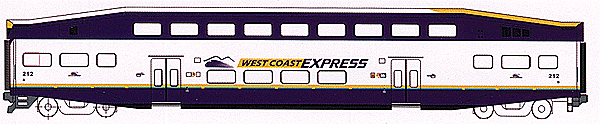 Athearn - Bombardier Bi-Level Commuter Cab Car - West Coast Express ...