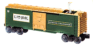 Lionel - Boxcar - Animated - Lionel Ostrich Transport - 434-619864