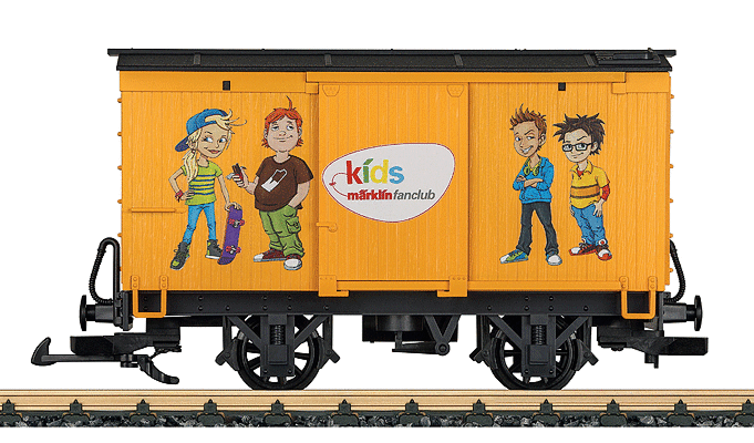 LGB - Boxcar - Ready to Run - Toy Train - Marklin Kids Club (yellow ...