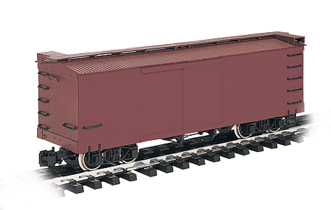 Bachmann - Boxcar w/Metal Wheels - Unlettered (brown) - 160-93370