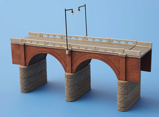 TomyTec - Brick Arch Road Bridge w/Piers - Kit - 738-208655