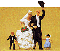 Preiser - Bride, Groom, Ring Bearer & Flower Girl - 590-45041