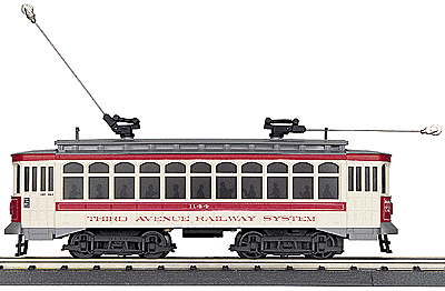 MTH - Brill Semi-Convertible Trolly w/Proto Sound - New York Transit ...