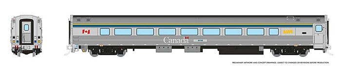 Rapido - Budd Coach with HEP2 - Ready to Run - VIA Rail Canada #4118 ...