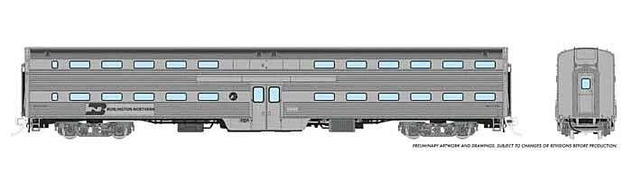 Rapido - Budd Gallery Bi-Level Commuter Coach - Ready to Run ...