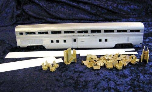 Palace Car - Budd Hi-Level Car Interior - Kit - Fits Train Station ...
