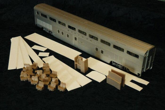 Palace Car - Budd Hi-Level Car Interior - Kit - Fits Train Station ...