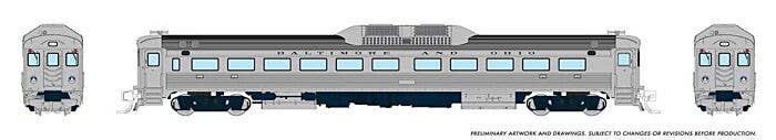 Rapido - Budd RDC-1 Phase 1 - Standard DC - Baltimore & Ohio - 606-516003