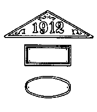 Grandt - Building Date Plaques - With Numbers - 300-3532