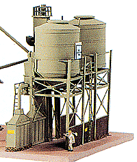 Model Pwr - Building Kit - Grain Silos Building kit - 490-307