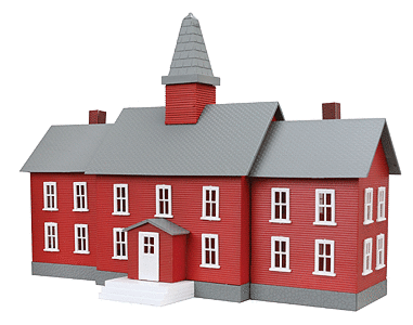 Model Pwr - Built-Up Buildings - Lighted w/2 Figures - Little Red ...