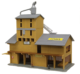 Model Pwr - Built-Up Buildings Lighted w/Two Figures - Lumber Yard ...