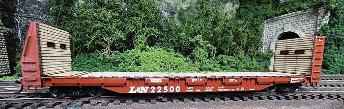 State Tool - Bulkhead Flatcar - 3-D Resin & Laser-Cut Wood Kit - Louisville & Nashville #22595 ...