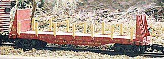AristoCraf - Bulkhead Flatcar w/Plastic Pipe Load - Kansas City ...