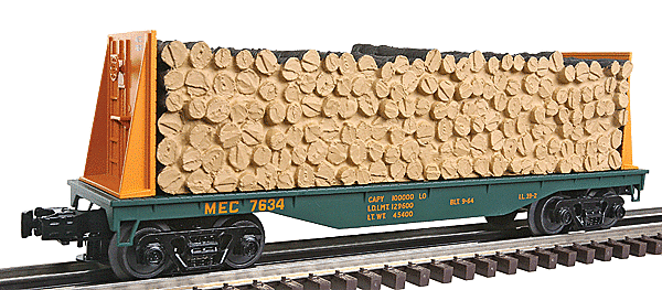 IndustRail - Bulkhead Flatcars with Pulpwood Load - Maine Central - 351 ...