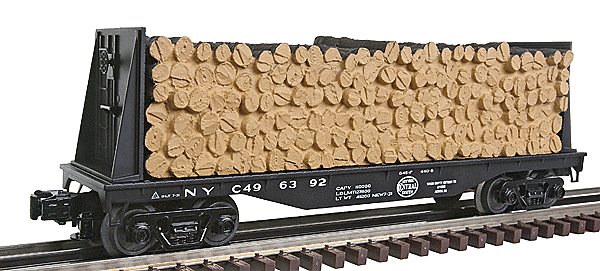 IndustRail - Bulkhead Flatcars with Pulpwood Load - New York Central ...