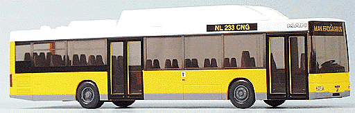 Wiking - Buses MAN - CNG "BVG" (yellow,white roof) - 781-70640