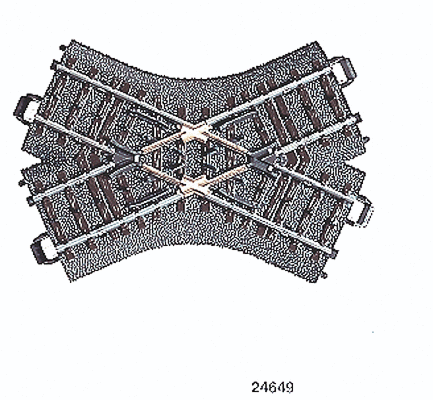 Marklin - C-Track Crossing - 48.6 Degrees - 441-24649