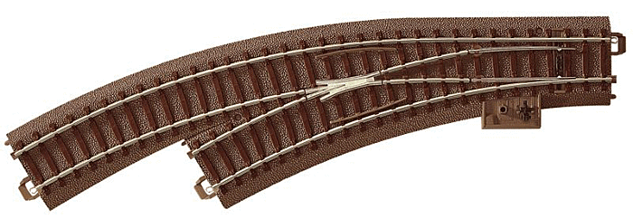 Trix - C-Track - Curved - Left Turnout - 30 Degrees - Radius: 14-3/16 ...
