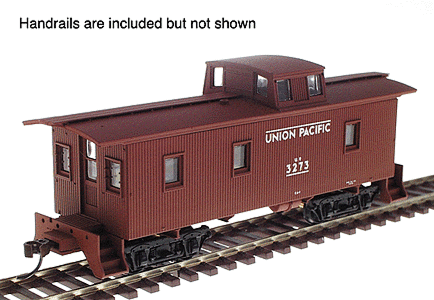 Walthers - CA-1 30' Wood Caboose (Ready to Run) - Union Pacific (Oxide Red) - 932-7542