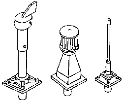 Det West - Caboose Smoke stack, Vent, and Antenna Set - 235-1019