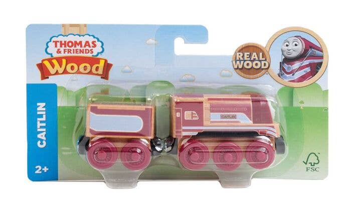 Fisher-Pri - Caitlin Engine - Thomas & Friends(TM) Wood - Purple, Blue - 286-FHM47
