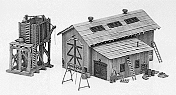 Mainline & Siding - Car Repair Shed w/tank - 498-2514