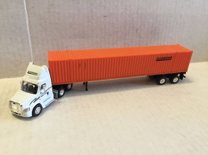 TnS - Cascadia Day Cab w/Loaded 53' Container Trailer - Assembled ...