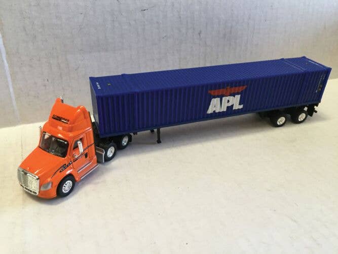 TnS - Cascadia Day Cab w/Loaded 53' Container Trailer - Assembled ...