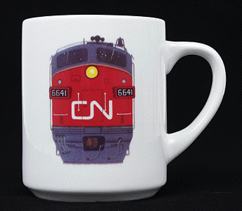 CM Shops - Ceramic Mugs - EMD F Unit Series - Canadian National - 12-8009