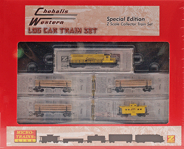 MicroTrain - Chehalis Western Log Train - Powered GP35 Diesel, Caboose ...